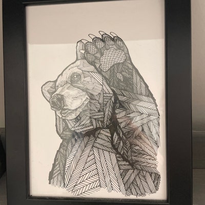 The Bear and the Bunny Bear Art Bunny Art Art Prints Rabbit Art Bear ...