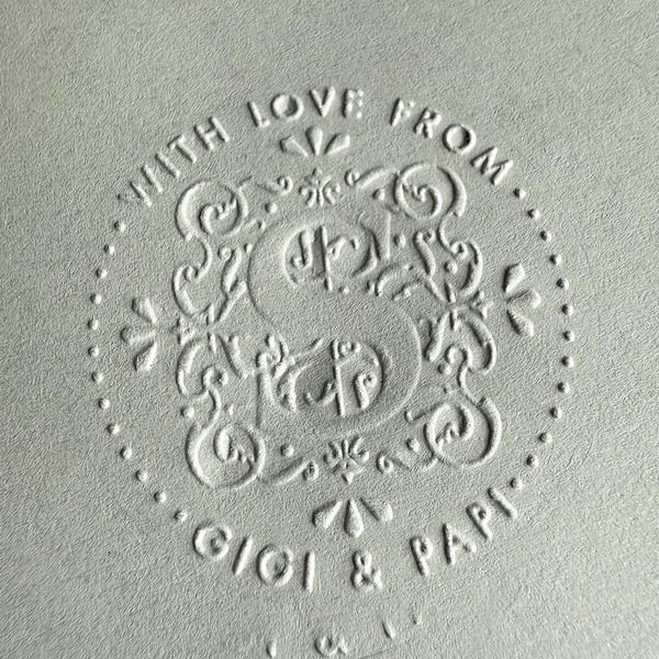 From the Kitchen of Stamp Cooked With Love by Stamp Chopping Board Logo ...