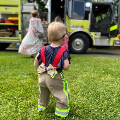 Firefighter Kids Jacket, Bunker Gear, Personalized Jacket, Firefighter ...