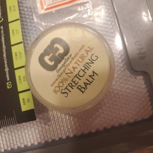 Twin Pack Ear Stretching Balm 2 Jars Gauge Gear 10ml Piercing Aftercare ...