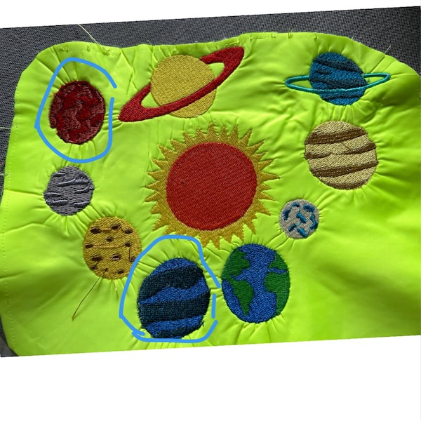 Planet Embroidery Design. Planet Mini Embroidery. Planet Silhouette ...