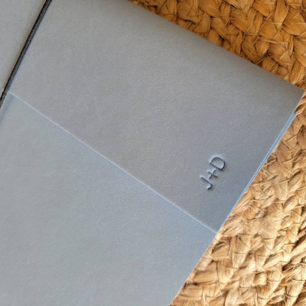 Personalised A5 Leather Effect Notebook Monogram Leather Notebook ...