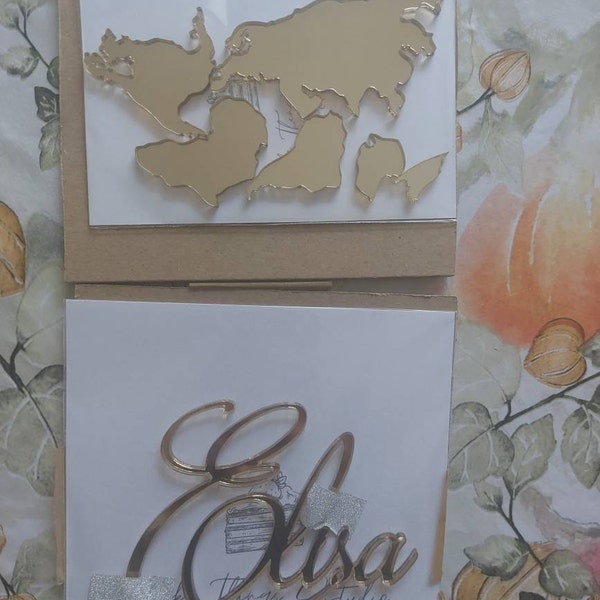 World Map Cake Decor With Airplane | World Map Cake Decoration ...