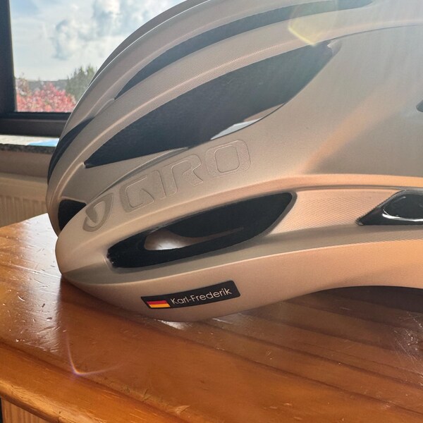 10x Cyclist Name Waterproof Sticker, Husband Gift for Cyclist Name on ...