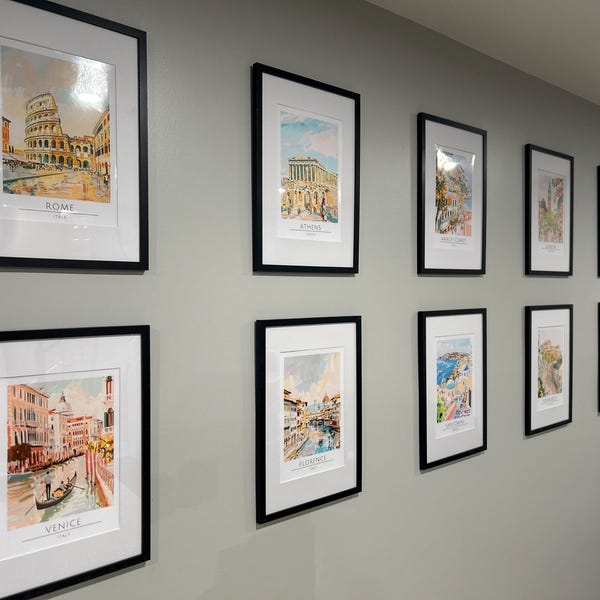 Set of 7 Modern Wonders of the World DIGITAL DOWNLOAD Prints, City ...