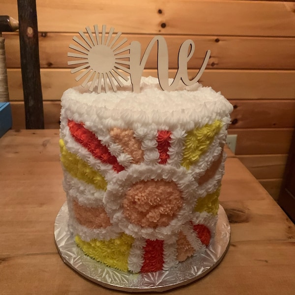One Cake Topper | Sun Cake Topper | First Birthday Cake | Cake Smash ...
