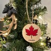 Canada Ornament, Maple Leaf Ornament, Wood Canada Ornament, Canadian ...