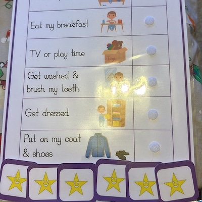 Personalised Morning Routine Chart, Bedtime Routine, Daily Routine, SEN ...