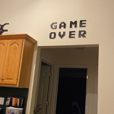 Huge 19 X 10 Game Over Video Game Logo Wall Sign Decoration Art - Etsy