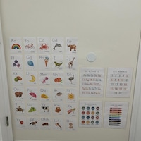 Rainbow Alphabet Poster, Handwriting Chart Print, Educational Wall Art ...