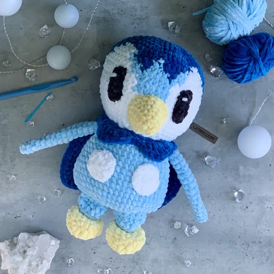 Crochet Pokemon Piplup Pattern in PDF - Etsy