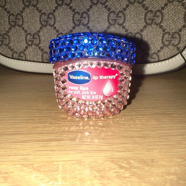 Bling Mini Vaseline Lip Therapy | Bedazzled W/ Rhinestones - Etsy