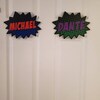 Comic Book Door Sign Personalized Name Sign Super Hero Sign Last Name ...
