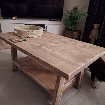 Rustic Bedside Table With Drawer Reclaimed Wooden Side Table Handmade ...