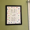 Play All Day Wall Art Set Instant Download, Gallery Print Set, Rainbow ...
