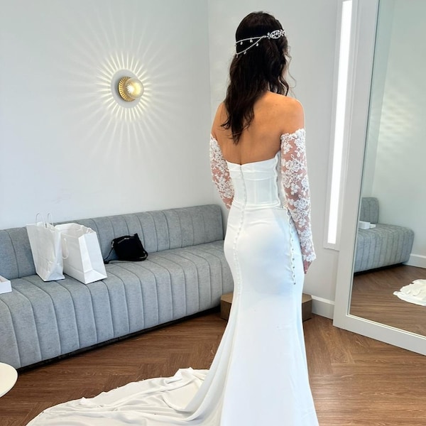 Modern Veil Extra Wide Double Layered Two Tier Veil Barely There Ivory ...