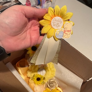 Winnie the Pooh Sunflower Baby Shower Sash ,winnie the Pooh Sunflowers ...