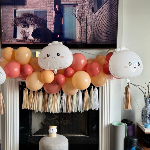 21" Dumpling Bao Bun Jumbo Balloon | Little Dumpling Baby Shower Party ...