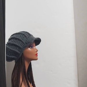 Soft Poofy Newsboy Hat Women 32 Colors Available/visor Beanie Hat ...