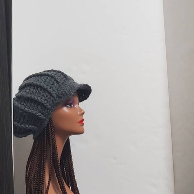Instant Download PDF Pattern Newsboy Hat/poofy Ribbed Slouchy Beanie ...