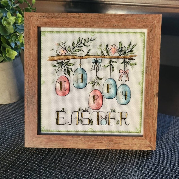 Easter Cross Stitch Pattern - Happy Easter Design. Digital Dowload PDF ...