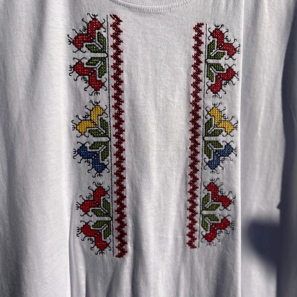 472 Bulgarian Embroidery, Shevitsa, Cross Stitch, From an Old Bulgarian ...