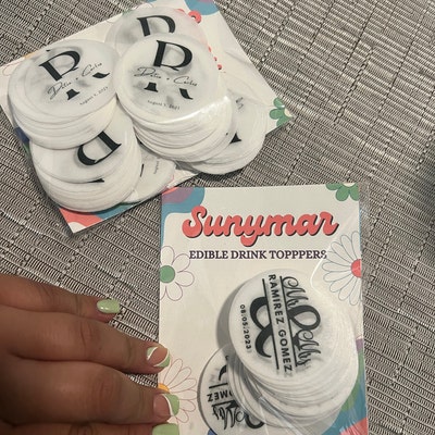 50 Customizable Edible Drink Toppers Cocktail Garnish for - Etsy
