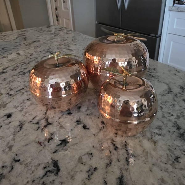 Vintage Copper Bread Box, Large Kitchen Storage, Rustic Bread Bin ...