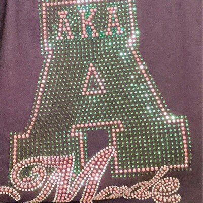 Rhinestone AKA Made Big A Tee - Etsy
