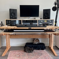 Solid Maple Studio Desk With Piano Drawer - Etsy UK