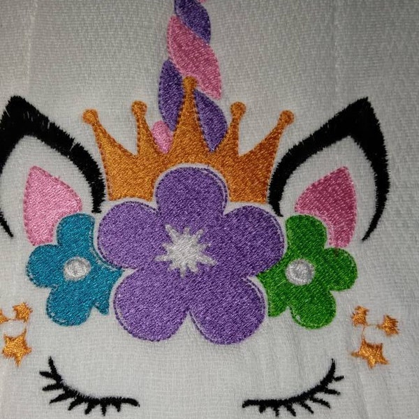 Unicorn Embroidery Design Unicorn Face Design Girly Unicorn Embroidery ...