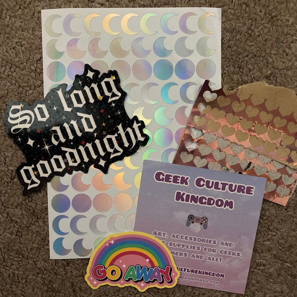 So Long and Goodnight Vinyl Sticker. Holographic Halloween Sticker. - Etsy