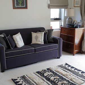 Exclusive Design Cotton Rug, Neutral Kilim Rug, Eco Friendly Earthy ...