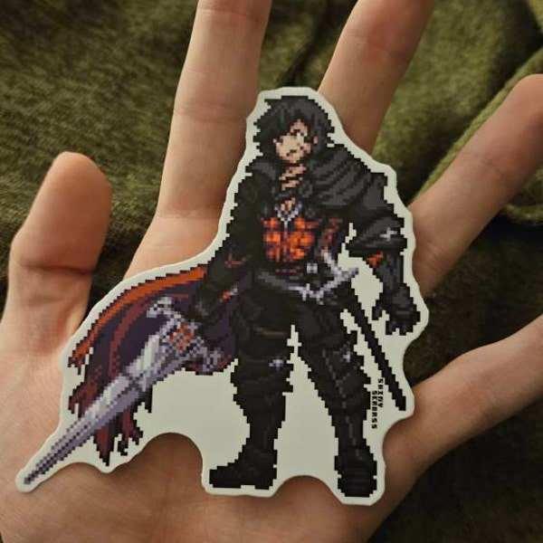 Final Fantasy 16 Pixel Art Stickers | Clive Rosfield Jill Warrick ...