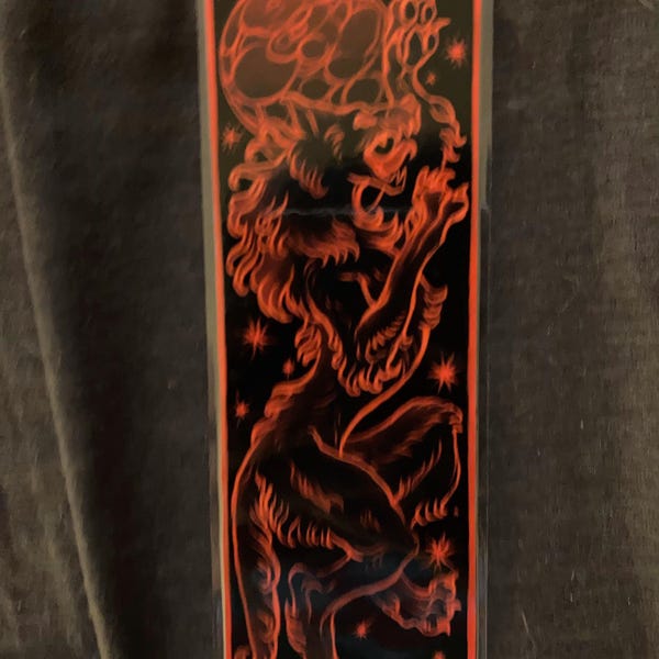 Werewolf Bookmark, Collectible Laminated Art Bookmark, Horror Fan Gift ...