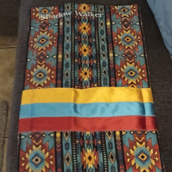 Indigenous Ribbon Skirt, Floral Print Ribbon Skirt, Custom Size Ribbon ...