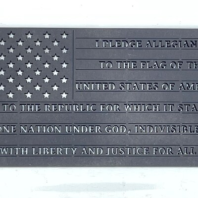 United States Pledge Flag Dxf/svg Bad Dog Metalworks Digital Download ...