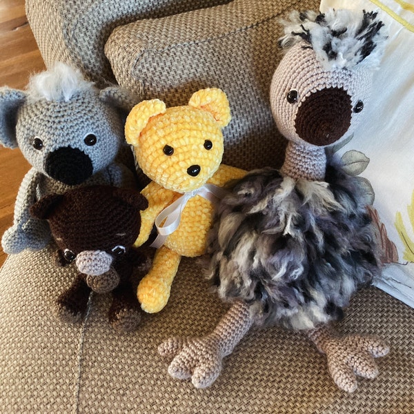 CROCHET PATTERN - Eli the Baby Emu - Etsy