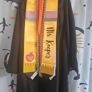 Apple on Stole Graduation Teacher Pencil Stoles fast Shipping Available ...