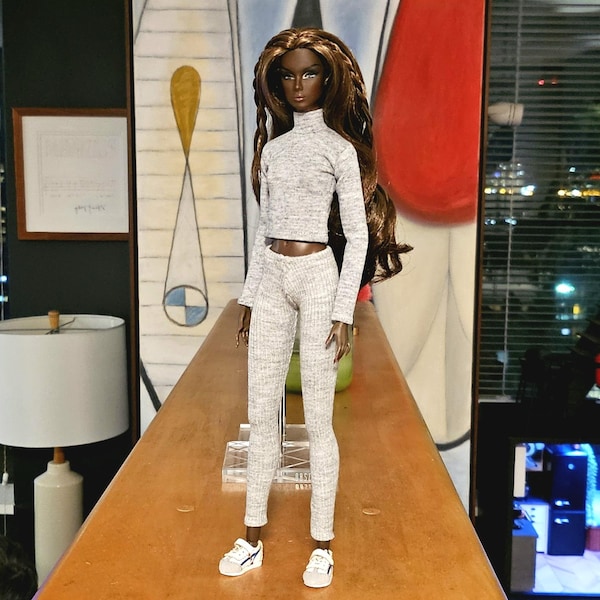 C021 Fishnet Doll Pantyhose Tights for 12 Fashion Dolls Poppy Parker ...