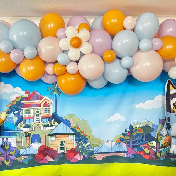 Bluey Balloon Garland | Bluey Daisy Balloon Arch | Bluey Party Decor ...