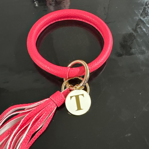 Wristlet Keychain / Personalized Key Ring Bangle / Bracelet Keychain - Etsy