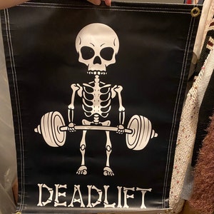 Lift Heavy Banner Motivational Home Gym Decor Large Quote | Etsy