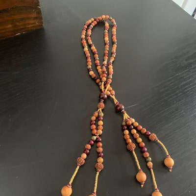 LRG Sandalwood & Seed Buddhist Prayer Beads, SGI Beads, Nichiren Gongyo ...