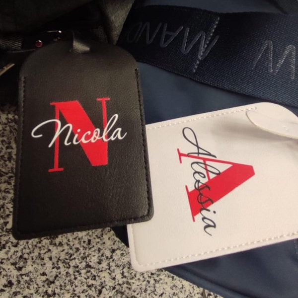 WEDDING / TABLEAU MARIAGE Placeholder Luggage Tags With Name ...