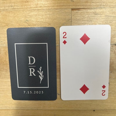 Personalized Playing Cards Monogram Playing Cards Wedding - Etsy