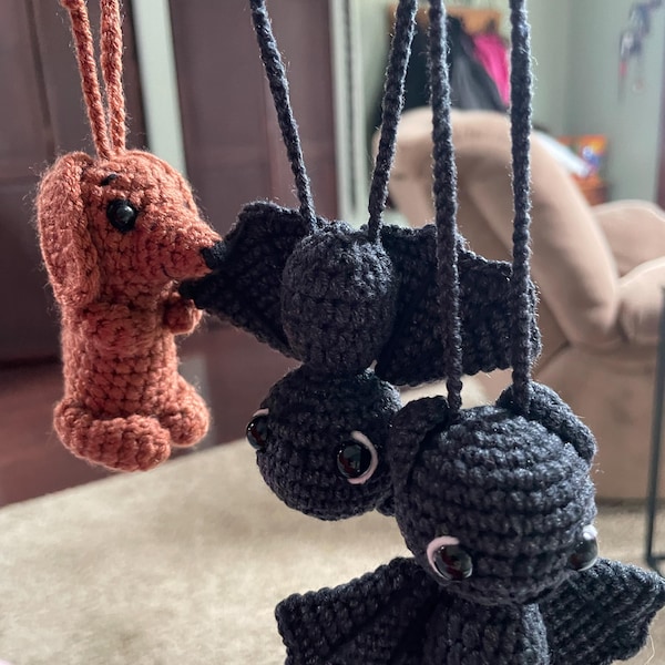 Goth Car Accessory Bat Plush Rear View Mirror Accessory for Women, Men ...