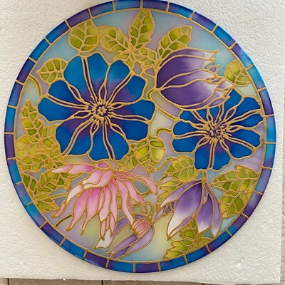 Silk Painting Kit/adult Craft Kit/suncatcher Kit crocus & Snowdrop - Etsy