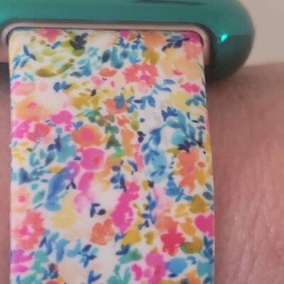 Flower and Leaves Fitbit Versa/versa 2/versa Lite S/L Silicone Engraved ...