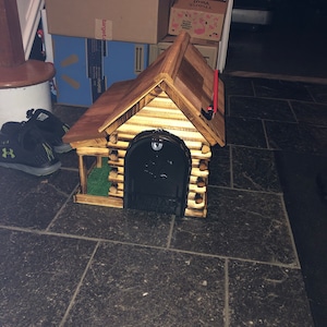 Dog Mailbox Amish Handmade Wooden Metal Insert USPS Approved - Etsy